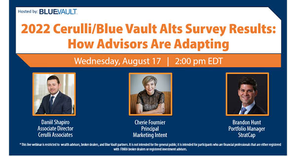 Daniil Shapiro: Development & Deployment of the Cerulli/Blue Vault Alts ...